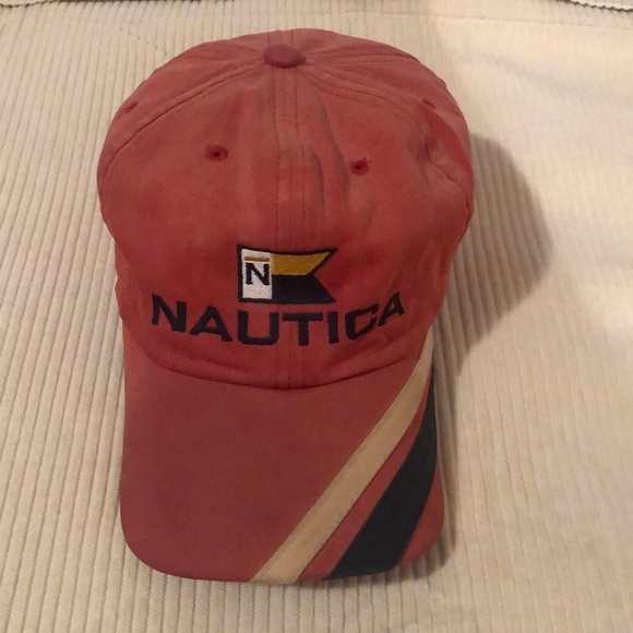 Nautica | Accessories | Vintage Nautica Brand Soft Cotton Red Baseball ...